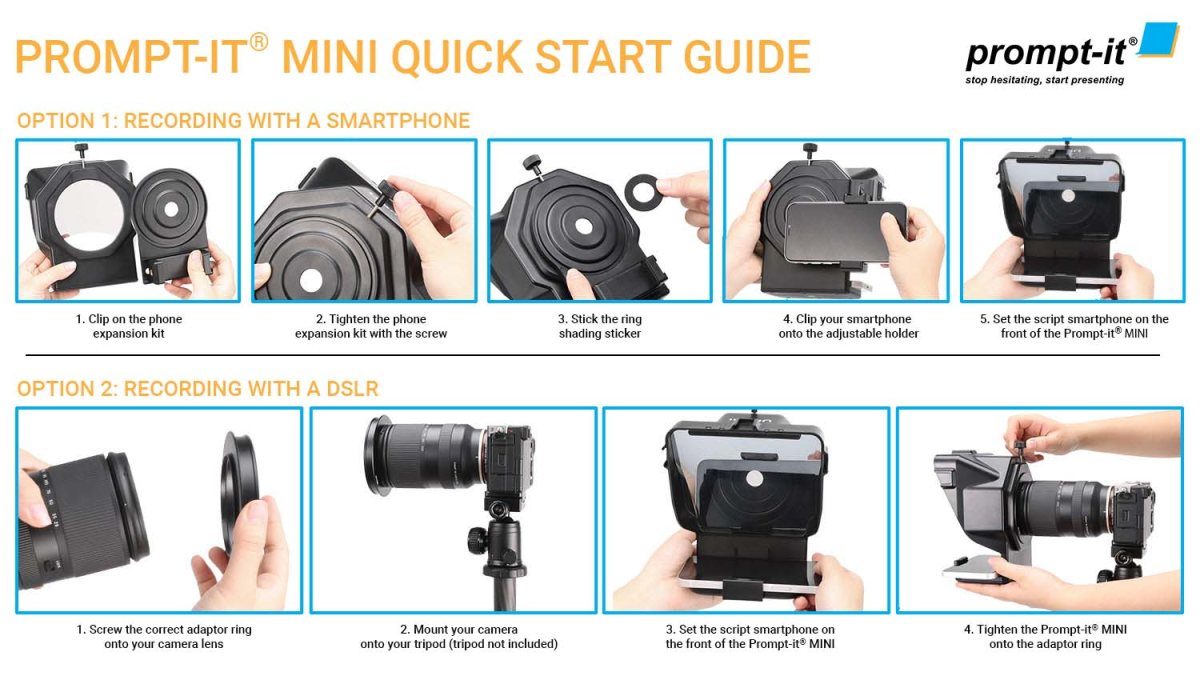 Prompt-it® Mini - Prompt-it Teleprompters