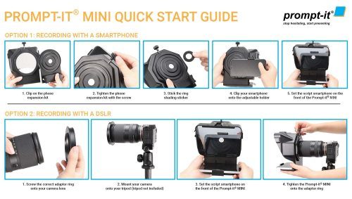 Prompt-it® Mini - Prompt-it Teleprompters